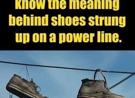 The Meaning Behind Shoes Strung Up On A Power Line – storypulse